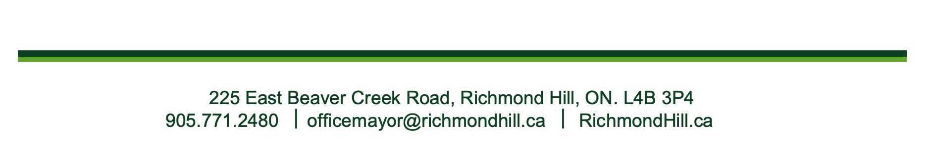 Mayor David West – Richmond Hill